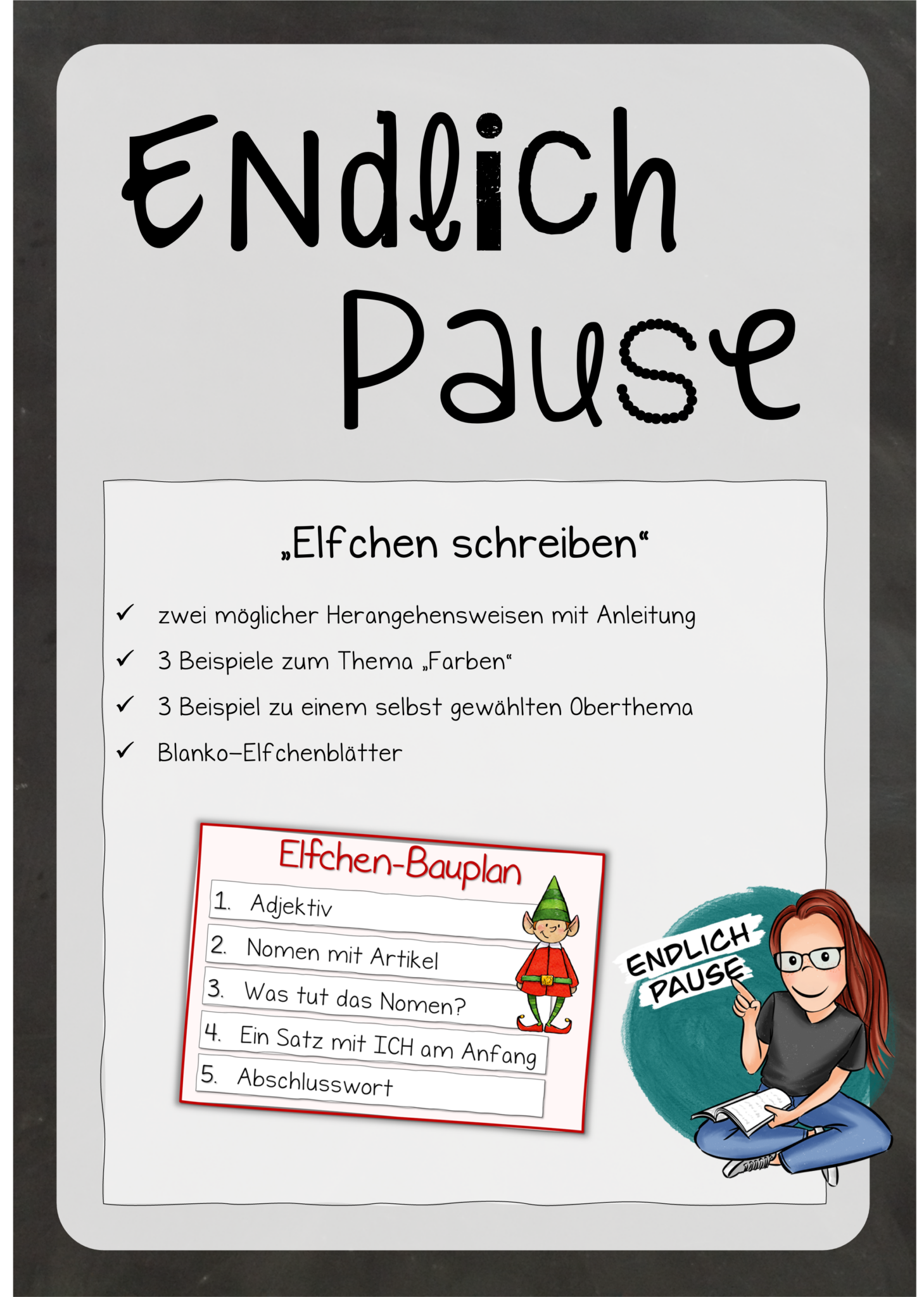 Bauplan „Elfchen“ – Endlich Pause