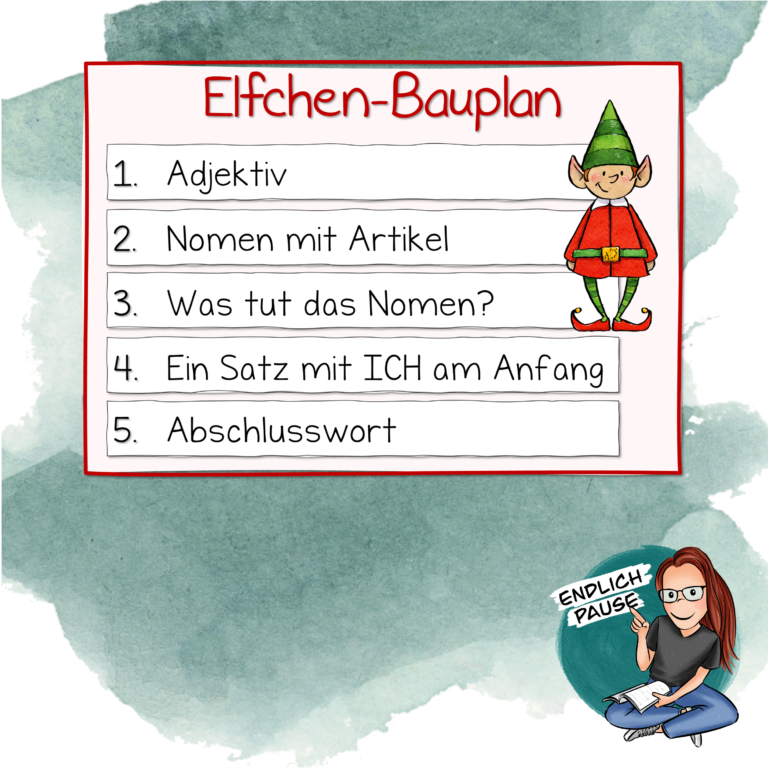 Elfchen schreiben – Endlich Pause